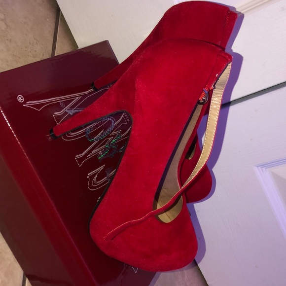 Shoes | Red High Heels Women Platform Stiletto | Poshmark
